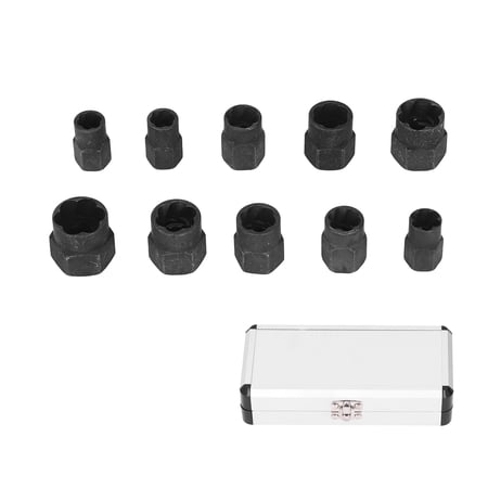 Extractor, High Hardness Nut Remover Set 10Pcs Standard Sizes For ...