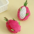 Simulation Fruit Plush Chewing Toy For Pet Cats Dog Chew Enhances ...