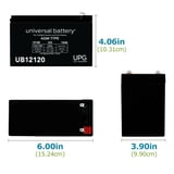 UNIVERSAL POWER UB12120 12V 12AMP BATTERY - Walmart.com