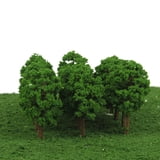 JWQFBC 40 Pieces 8cm 1:150 Scale Green Model Tree for Railway Park ...