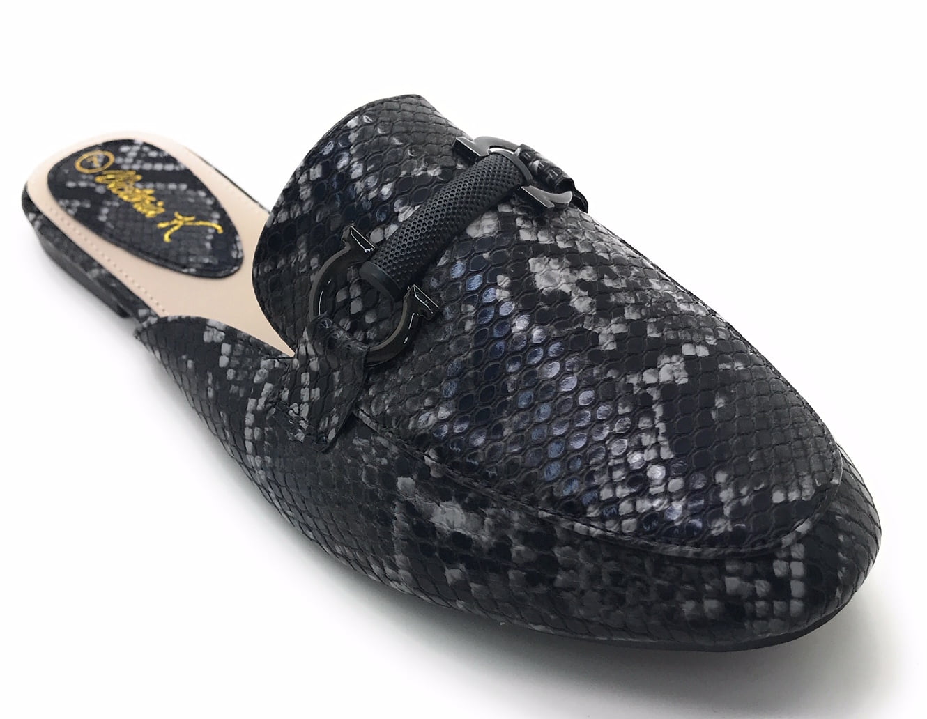 Victoria K Snake Skin Slip On Mules (Women) - Walmart.com
