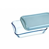 Simax Exclusive Rectangular Glass Roaster | With Plastic Lid, Heat ...