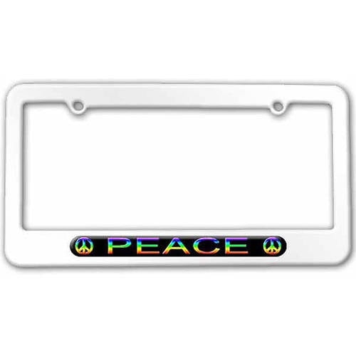 Peace, Signs Rainbow License Plate Tag Frame, Multiple Colors - Walmart.com