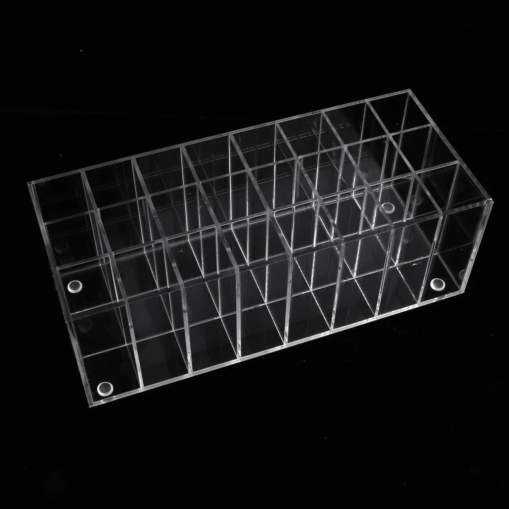 24 , Clear Acrylic Case Display Stand Rack Organizer Case,21x9x8 Cm ...