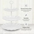 NWK 5 Piece White Plastic Cupcake Stand Set Perfect for Wedding ...
