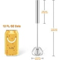 Semi-Automatic Egg Whisk - 12 Inch Stainless Steel Hand Push Whisk for ...