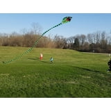 Hengda 49ft Green Big Snake Kite for Kids & Adults, Polyester, Perfect ...