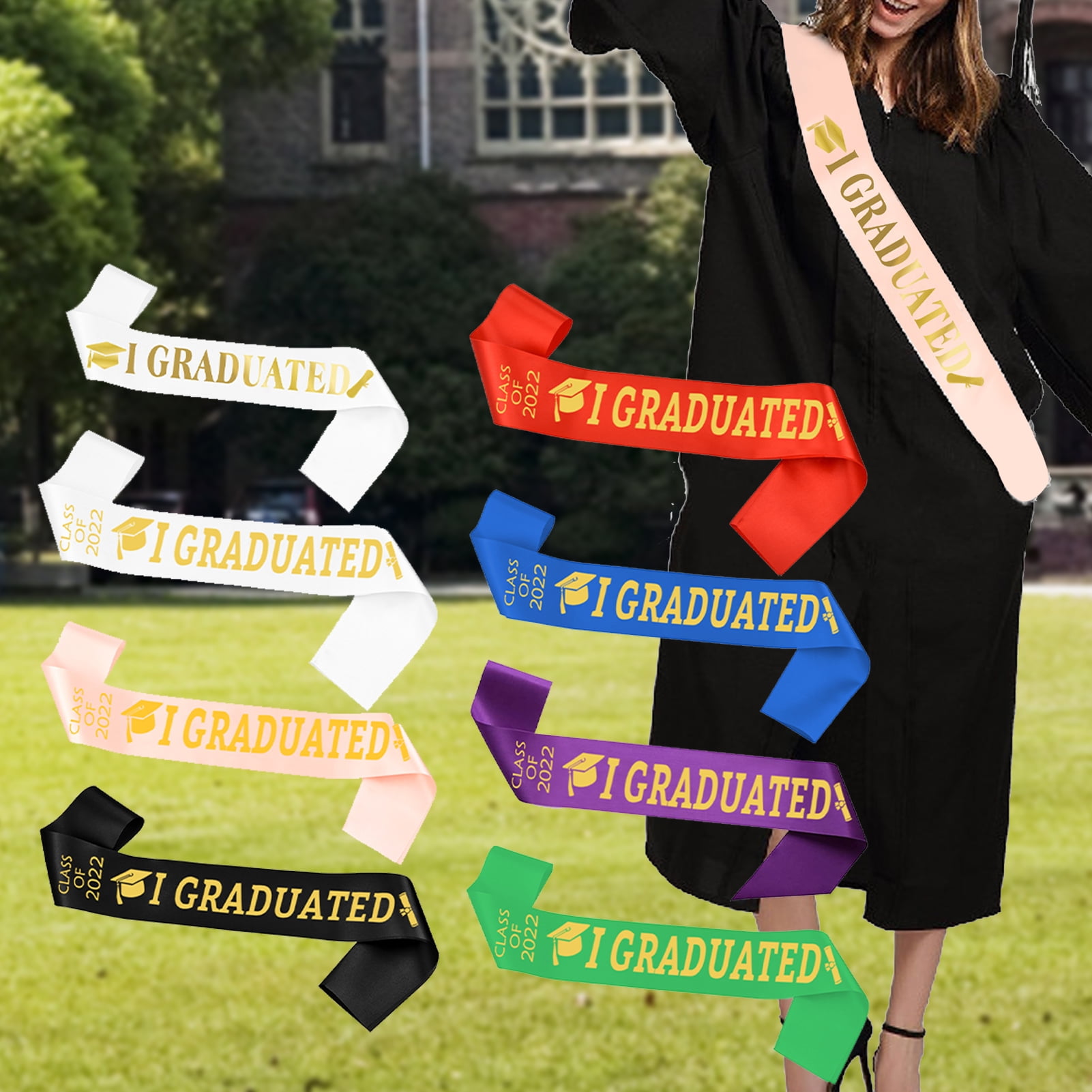 Dream Lifestyle Graduation Sash Elegant Letter Printed Plastic Princess ...