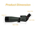 25-75x80 Spotting Scope with Tripod, High Powered Monocular Telescope ...