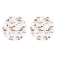 2pcs Ceramic Car Coasters Standard Size With Cork Base And Removal ...