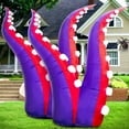 DeeKom Halloween Inflatables, Set of 2, 6' Octopus with 36 LED Lights ...