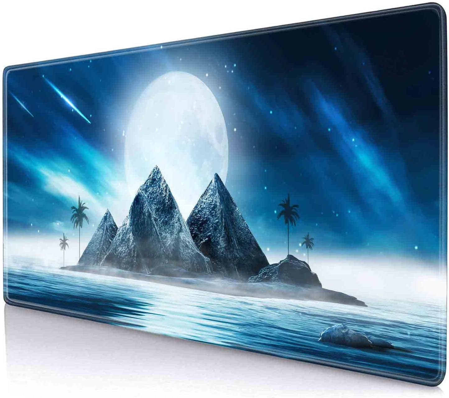 Moon Light Shine Mouse Pad, Abstract Landscape Large Mouse Pads, Anti ...