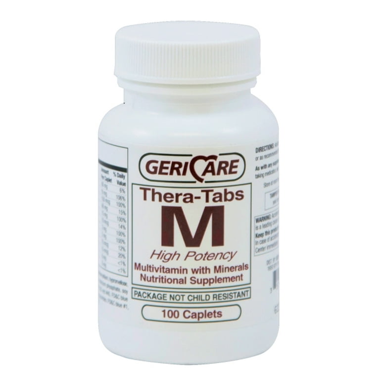 Geri-Care Thera High Potency Multivitamin Supplement, 57% OFF