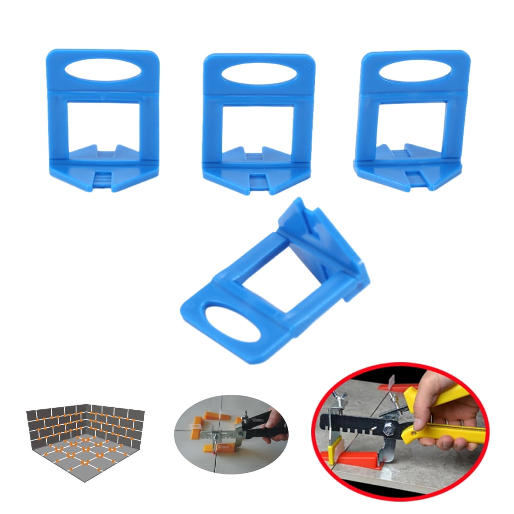Garosa Platic Spacers, 100pcs Blue Plastic Clips Floor Wall Tiling ...