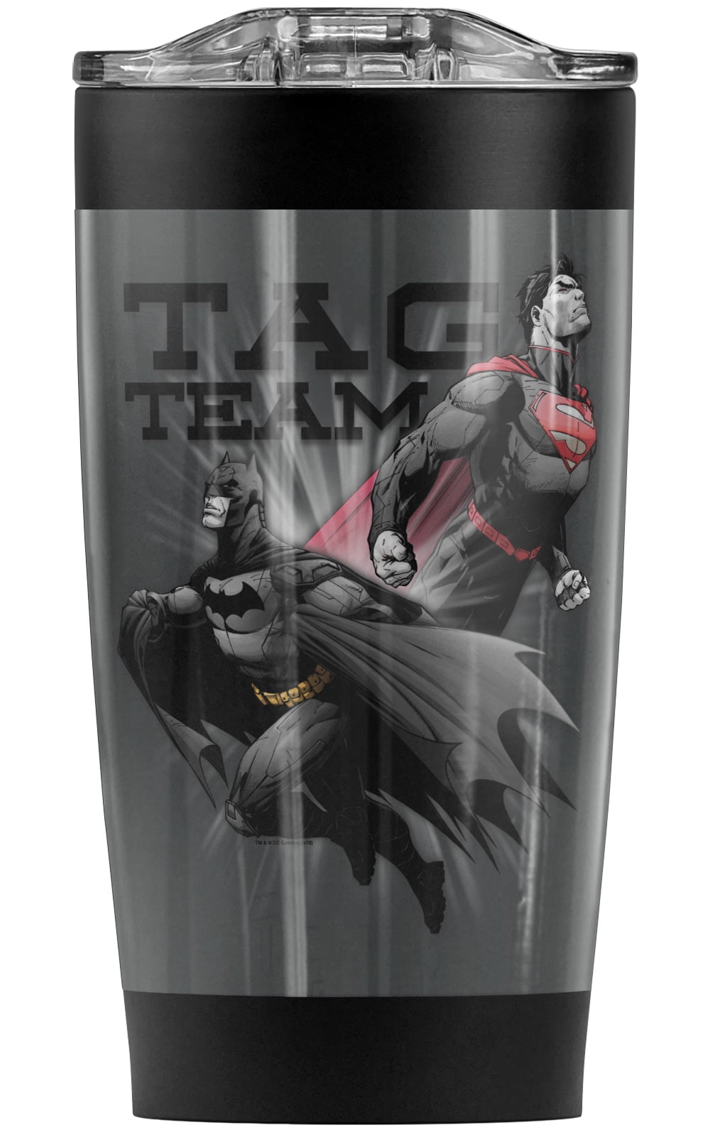Justice League Batman & Superman Tag Team Stainless Steel Tumbler 20 oz ...