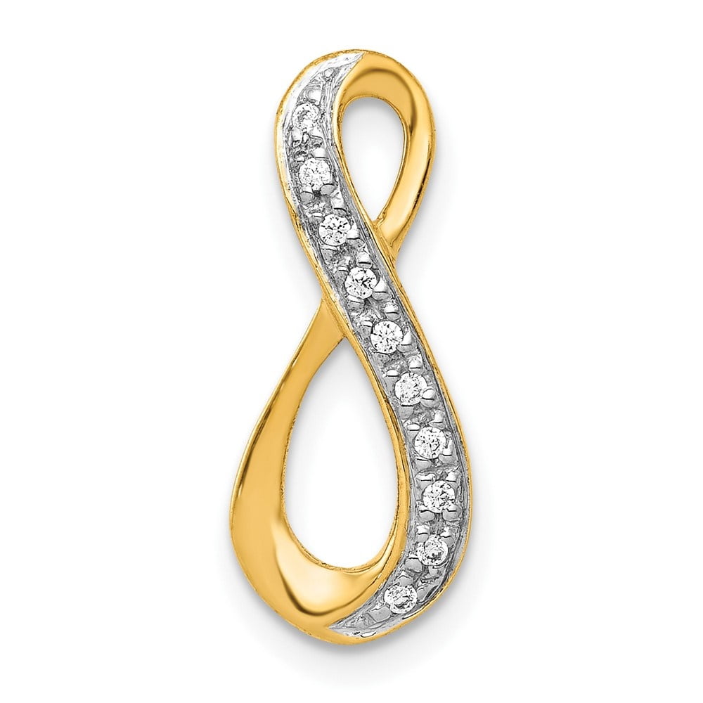 Click here for Diamond2deal 10k Yellow Gold And Rhodium 1/20ct. D... prices