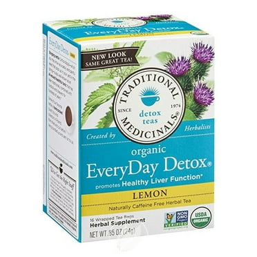 Traditional Medicinals EveryDay Detox Detox Tea Made with organic ...