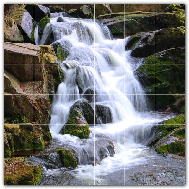 Picture-Tiles.com: Waterfalls Ceramic Tile Wall Mural WAL501085-66L. 48 ...
