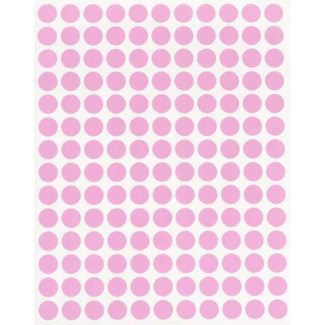 Royal Green Pink Pastel Color Coding Labels dot 0.375 inch - Round ...