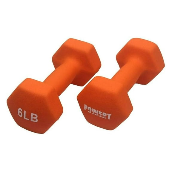 BalanceFrom 20 lb Neoprene Coated Iron Dumbbell Hex Weights Set with ...