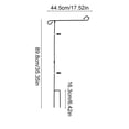 Heavy Duty Garden Flag Pole Stand with Anti-Wind Clips, Iron Yard Flag ...