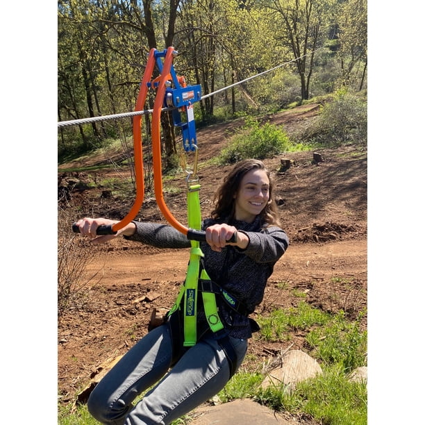 Zip line Trolley with brake - Zipliner Pro II - Walmart.com