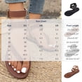 PiGOGI Women Plus Size Thong Open Toe Buckle Flat Sandals Breathable ...