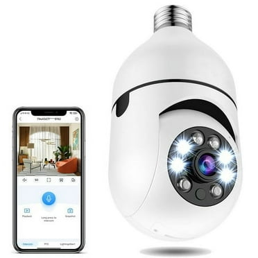 MIXFEER Wifi 360 Panoramic Bulb Camera 1080P Camera with 2.4GHz Wifi ...
