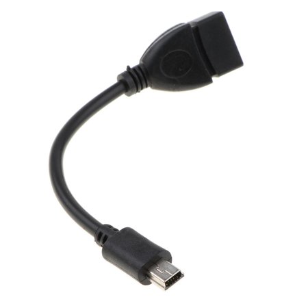 USB 5 Pin Male to USB Female OTG Adapter Converter Connector | Walmart ...