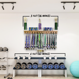 Medal Awards Rack Trophy Shelf and Award Display Rack (36" Walnut ...