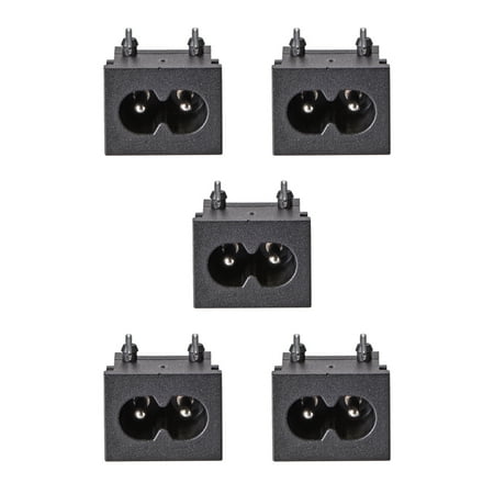 C8 Panel Mount Plug Adapter 250V AC 2.5A 125V 7A 2 Pins Module Right ...