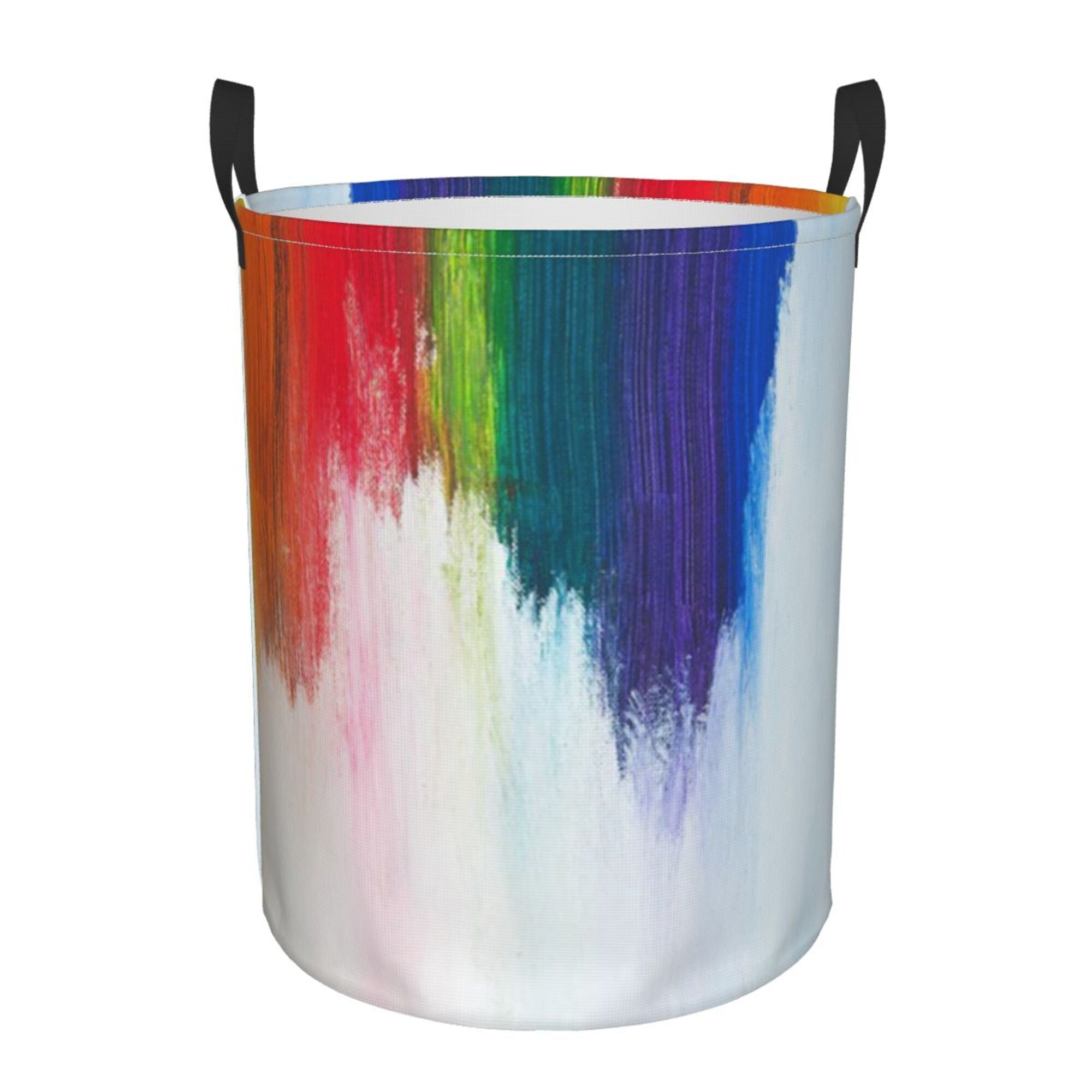 LNWH Laundry Basket, Colorful Oil Painting Pattern Foldable Laundry ...