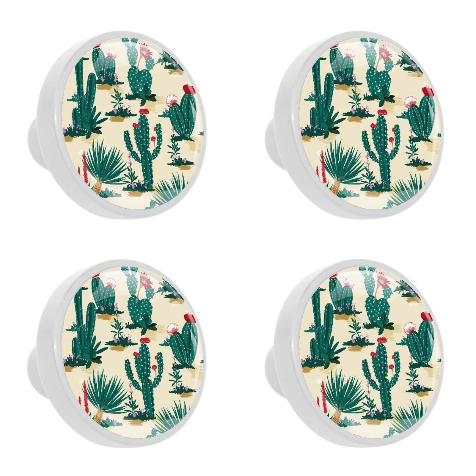 4 Pcs Cactus Knobs for Kitchen Cabinet Cupboard Dresser Bookcase Drawer ...