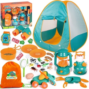 FANL 45-Piece Kids Camping Set - Outdoor Equipment Kit with Tent, Fun ...