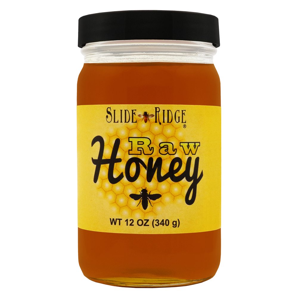 Slide Ridge Raw Honey 12 Oz Glass Jar All Natural Unfiltered 1 Pack slide-ridge-raw-honey-12-oz-glass-jar-all-natural-unfiltered-1-pack