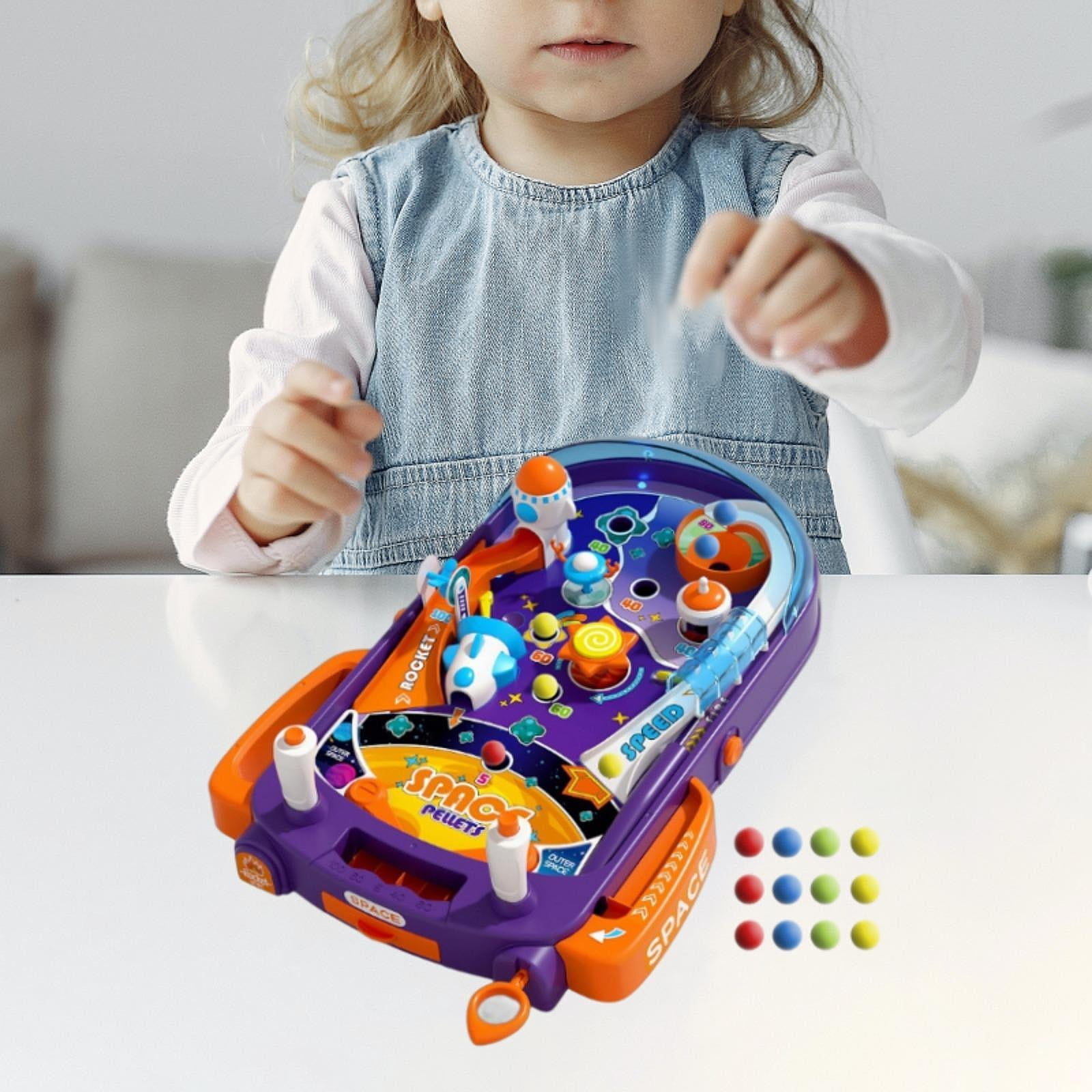 Juego De Pinball Portátil Resistente Para Niños En Edad Preescolar De 3 ...