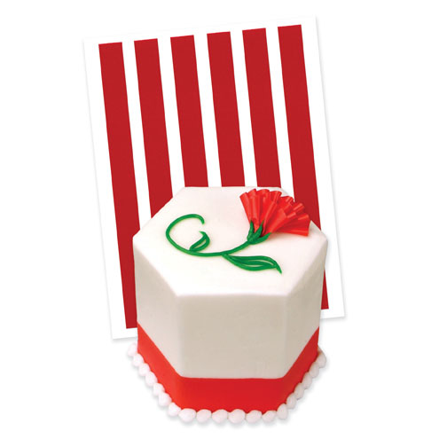 Edible Shimmering Cake Decoration Ribbon -6Strips -Red - Walmart.com