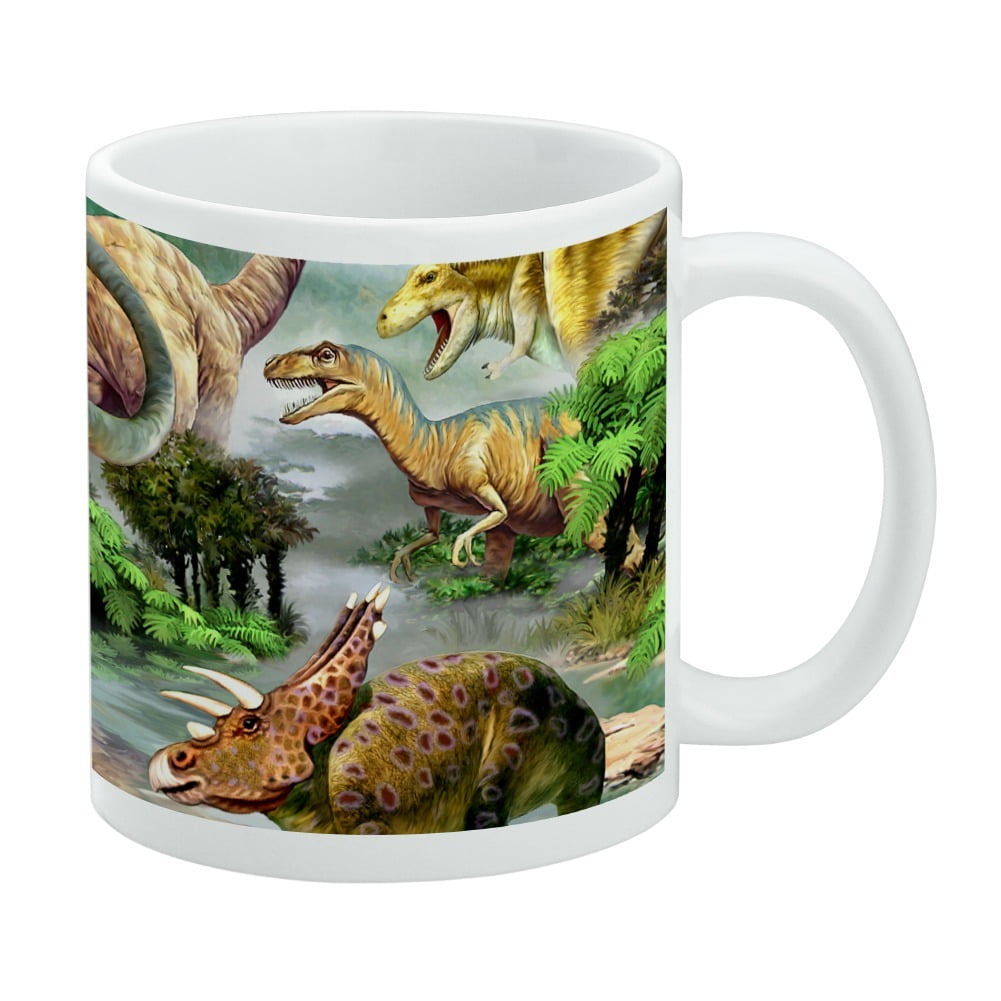 Dinosaur Jurassic Dinoscape White Mug - Walmart.com