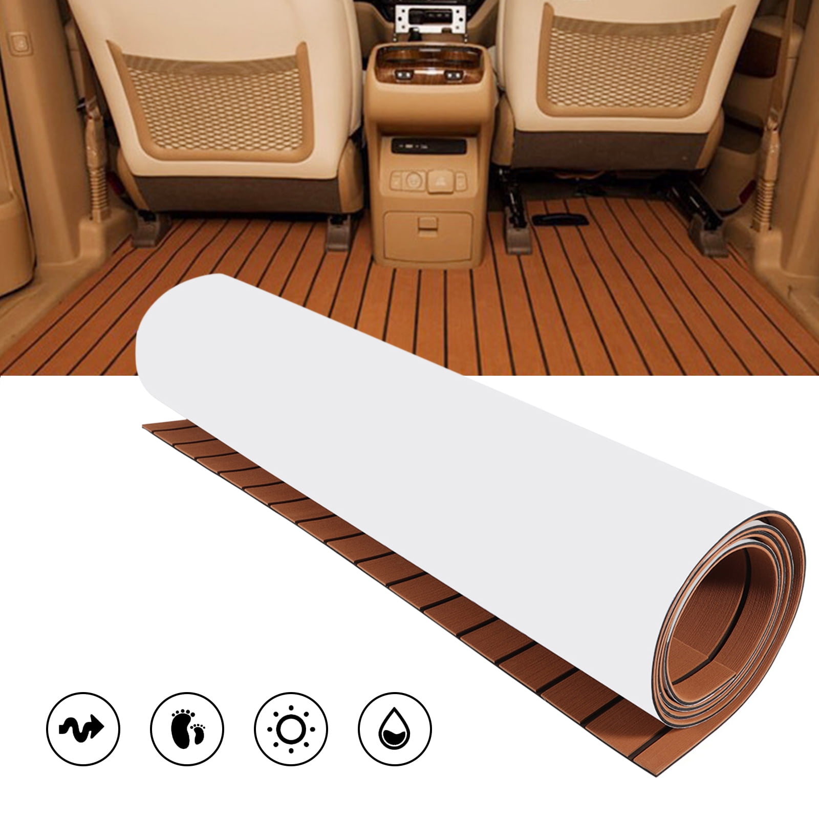 Miumaeov EVA Foam Boat Decking Sheet Carpet Anti-Slip and Self-Adhesive ...