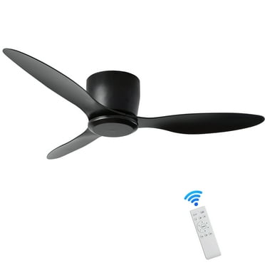 24 Inch Ceiling Fan with Lights and Remote Control, Compact 3-Blade Low ...