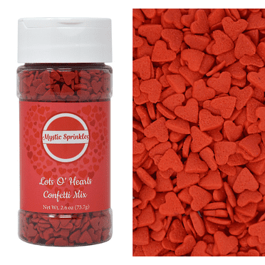 Wilton Jumbo Heart-Shaped Edible Sprinkles for Cake and Cupcake ...