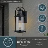 Winfield 5.75-in. 1 Light Black Motion Sensor Dusk to Dawn Outdoor Wall ...