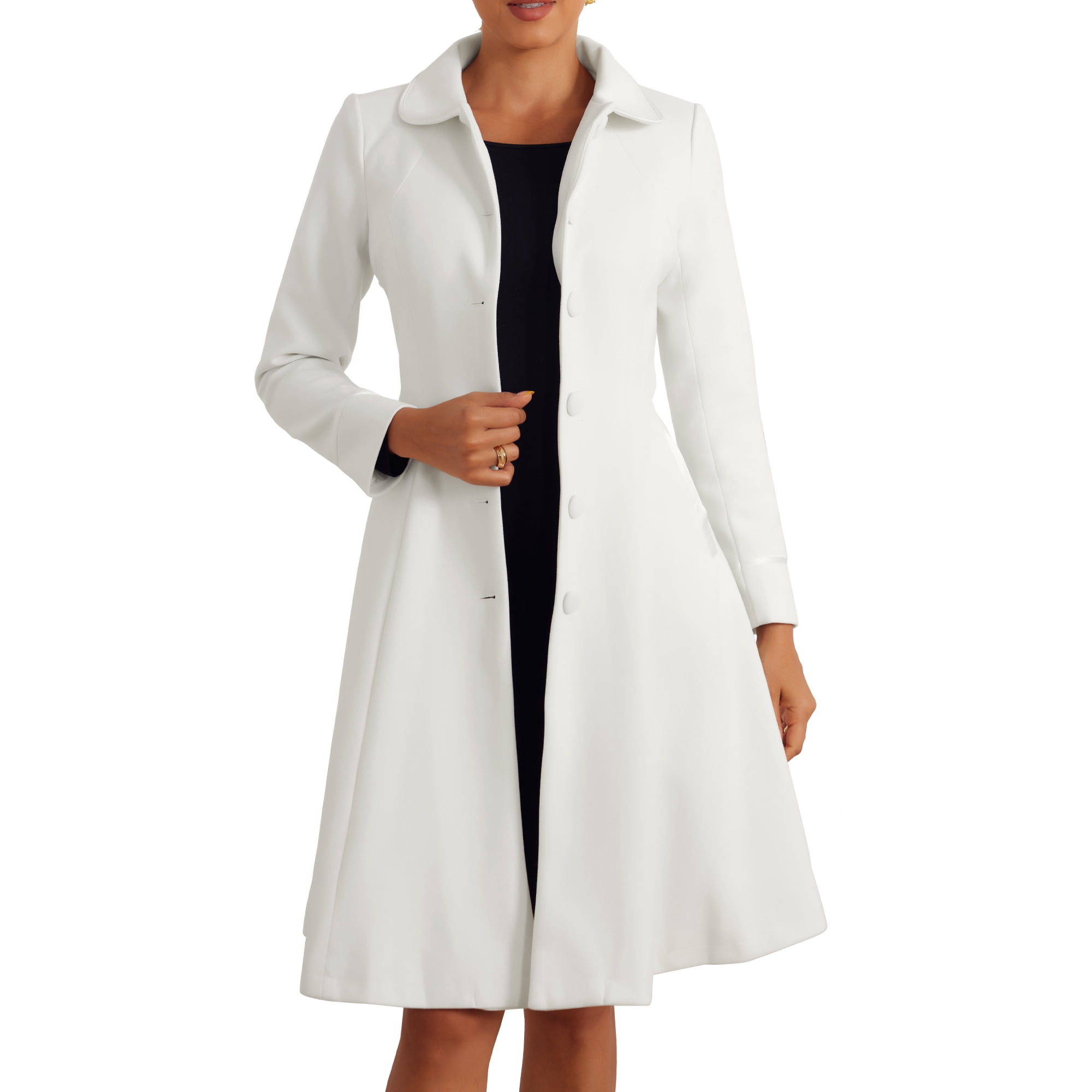 Click here for Inspire Chic Womens Peter Pan Collar Single Breast... prices