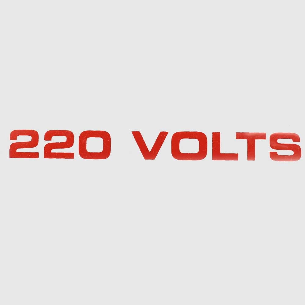 Marquis Boat Label Decal 5451260 | 220 Volts Red Sticker - Walmart.com