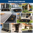 Heavy Duty Rubber Curb Ramp, 48.8" Driveway Curb Ramp for Low Clearance ...