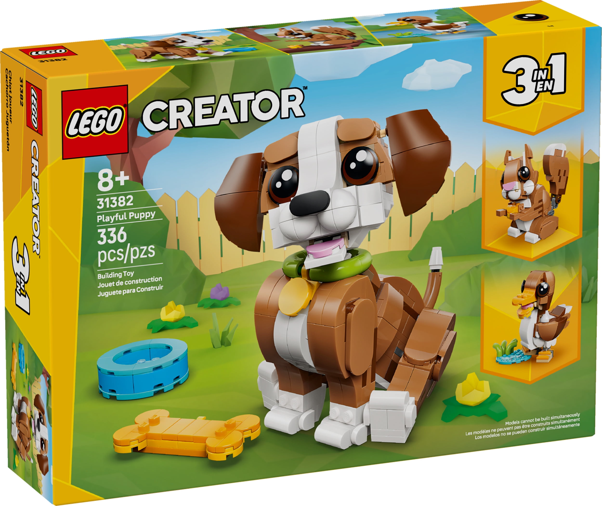 LEGO Creator 3 in 1 Cute Animals: Playful Puppy Dog Building Toy for ...