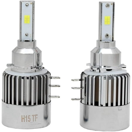 H15 LED Headlight Bulb Conversion Kits High Lumen LED Chip 8000LM 6500K ...