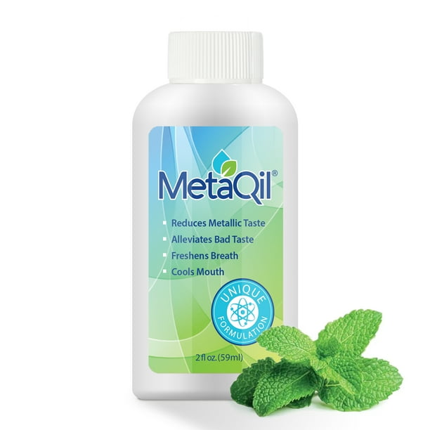 MetaQil Oral Rinse Mouthwash, Light Mint Flavor, 2 Fl Oz - Relieve ...