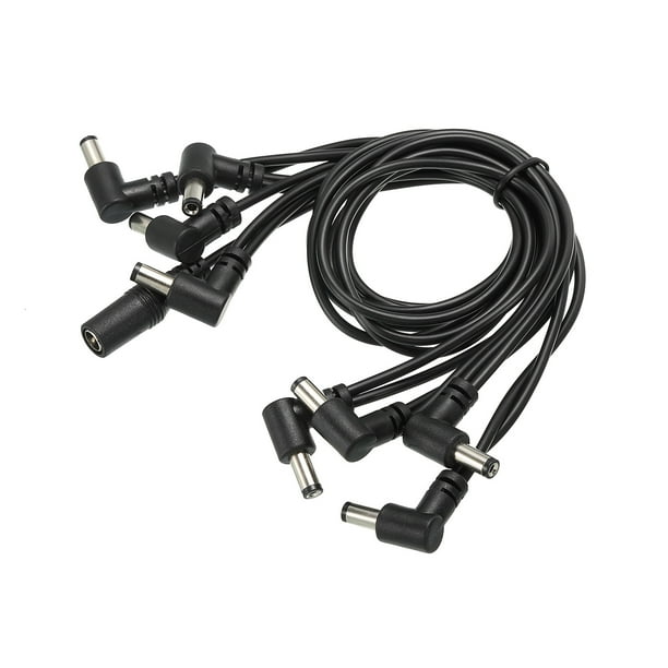 Uxcell 1 to 8 Way Daisy Chain Cable Guitar Effect Pedal Power Supply ...