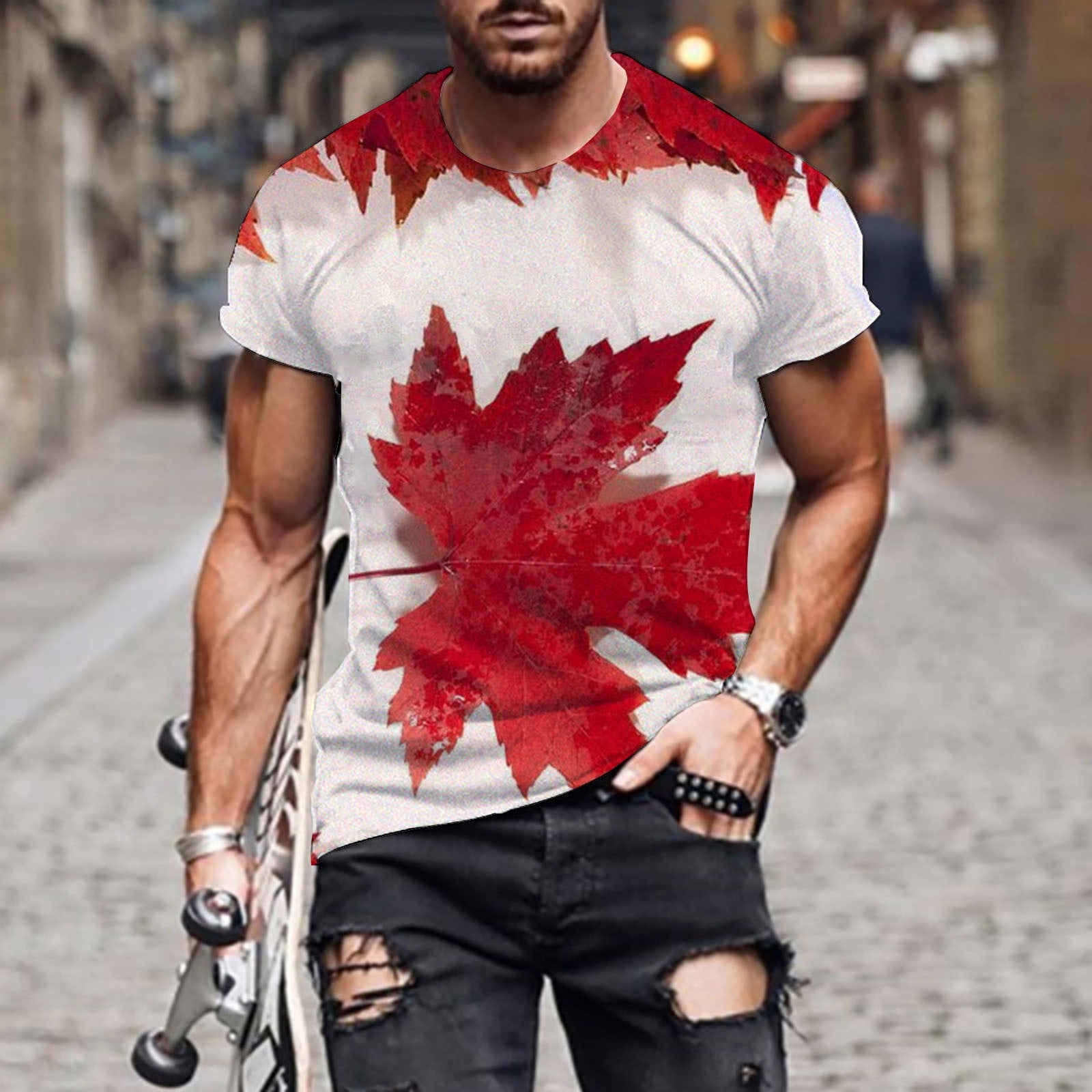 Click here for Chaochao Men T Shirts Canada T Shirts For Men Patr... prices